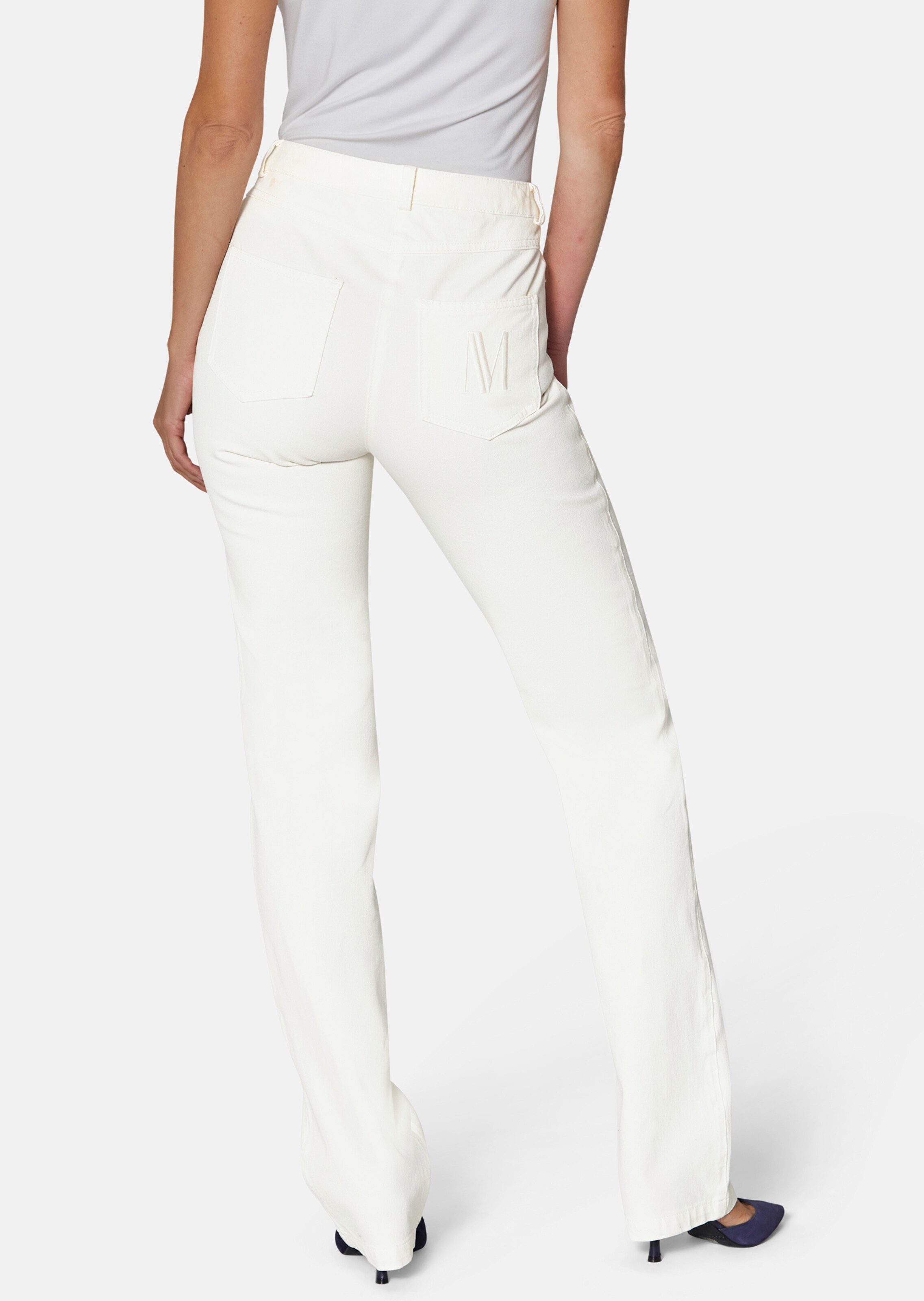 M-Jeans in gerader Form mit Logo-Stickerei kaufen | MADELEINE Mode