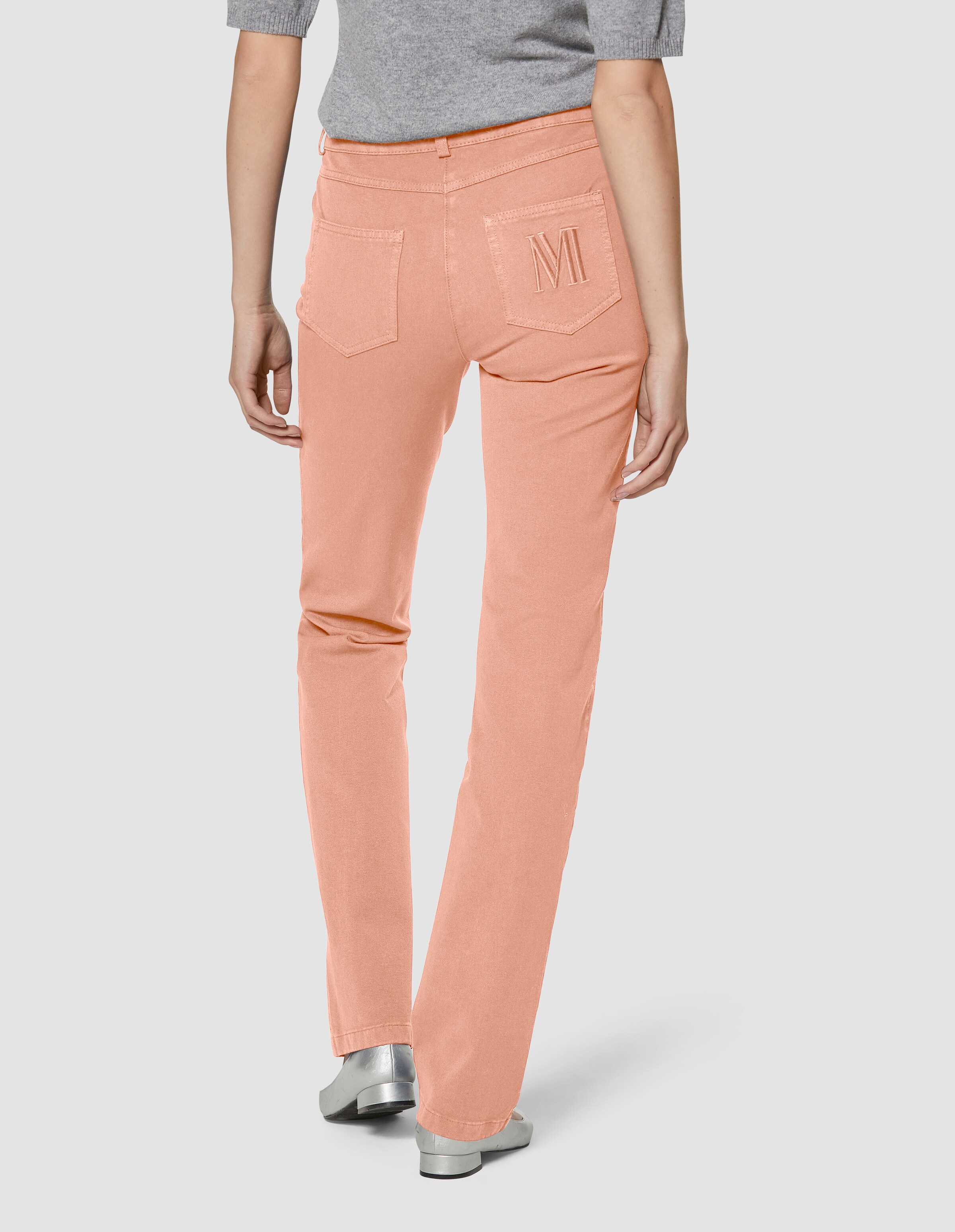 M-jeans with logo decoration in peach | MADELEINE Fashion