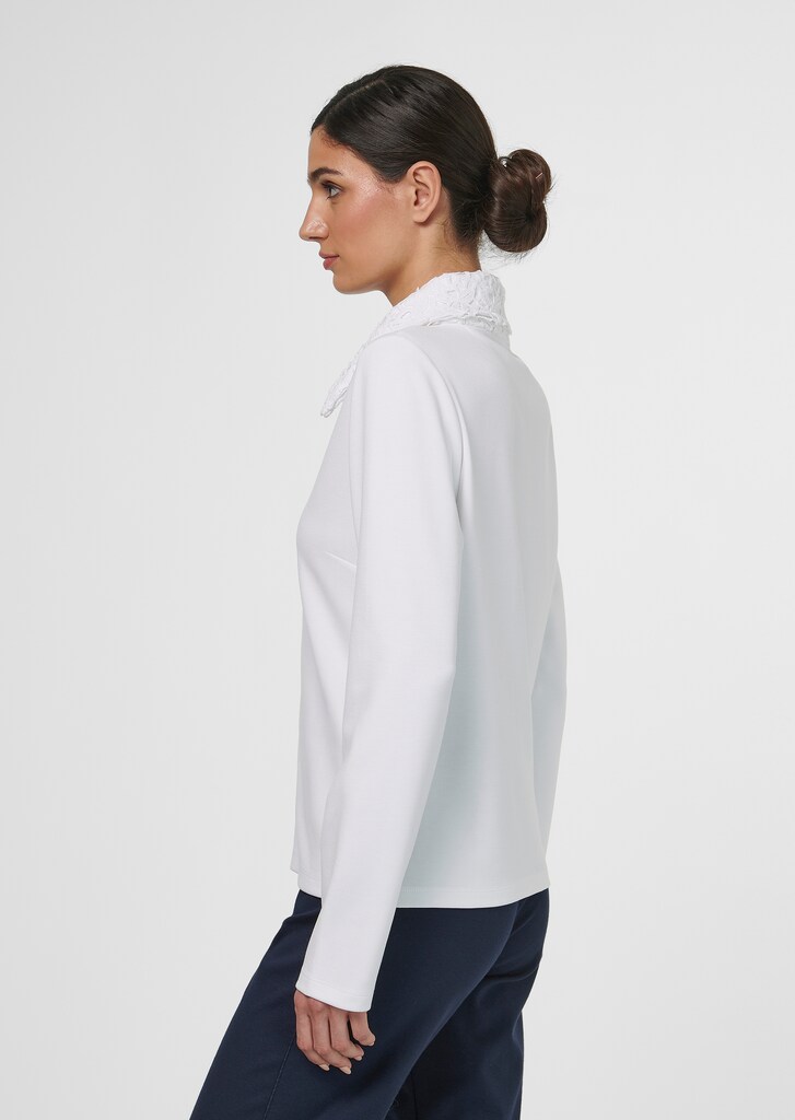 Loungejacke mit Spitzenkragen kaufen | MADELEINE Mode Loungejacke mit Spitzenkragen kaufen | MADELEINE Mode