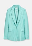 Blazer with lapel collar in mint green | MADELEINE Fashion