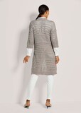 Lange Strickjacke mit Ajour-Muster in cappuccino | MADELEINE Mode